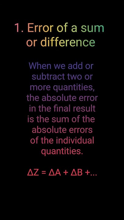 Combination of errors - YouTube