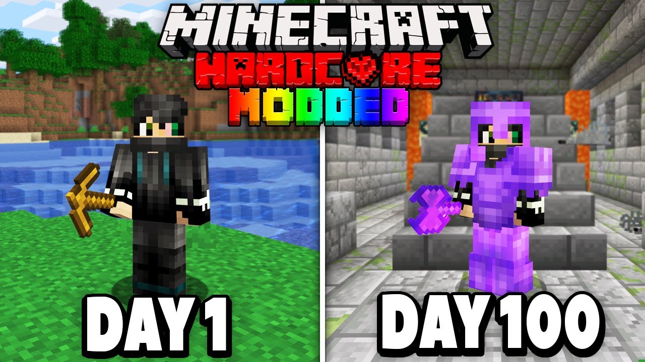 I Survived 100 Days in Hardcore Minecraft.. Here's What Happened - YouTube