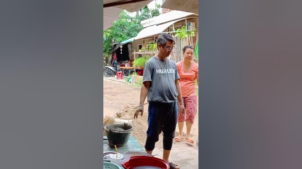 ទំនេរពីការងារ ឈ្លៀតធ្វើសំណង់ខ្លះ😅 #ytviral #yt #workfromhome - YouTube