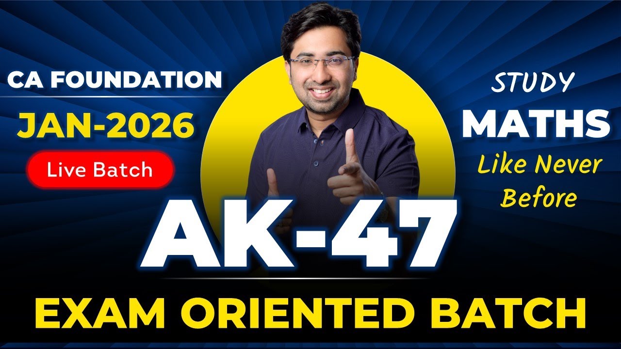 CA Foundation Maths Exam Oriented Batch 🔥 | Complete Details | Must ...