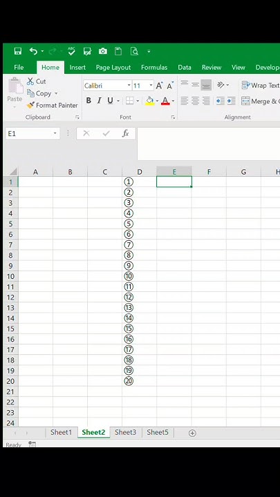 Circled serial numbers in Excel tutorial.#excel #exceltips #exceltutorial #excelformula - YouTube