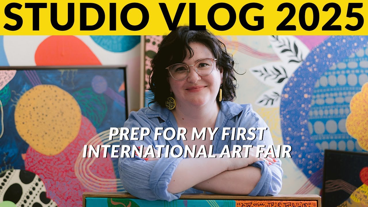 painting and prep for an international art fair - part 2 - YouTube