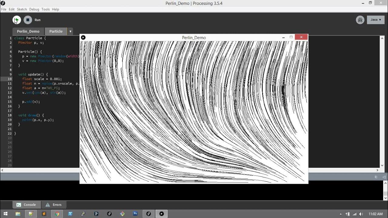 PERLIN NOISE FLOW FIELD - YouTube