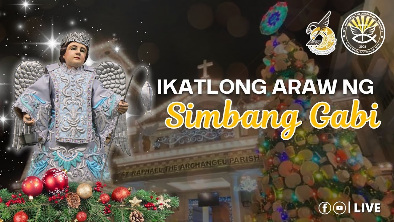 Ikatlong Araw ng Simbang Gabi | Disyembre 17, 2023 | 9:00 NG - YouTube