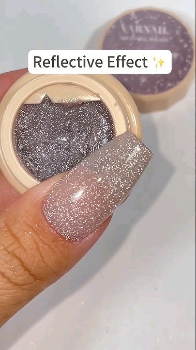VARNAIL Solid Gel Polish - 109 Glitter Dust #nailtutorial #varnail # ...