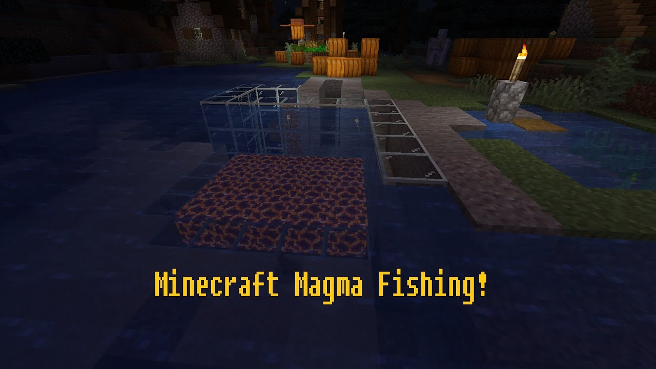 Minecraft - Magma Fish Farm - Minecarts & Magma Fishing! #shorts # ...