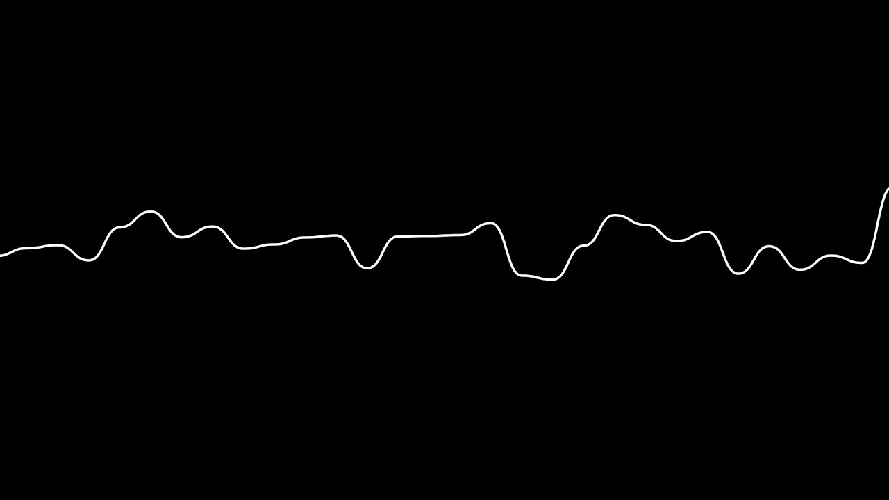 0110 Wave lines 3D Element Black Screen Overlay - YouTube