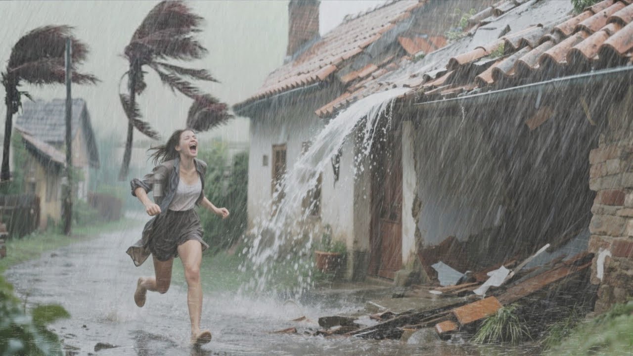TERRIFYING RAINSTORM! WALKING IN THE STRONGEST RAIN I’VE EVER SEEN ...