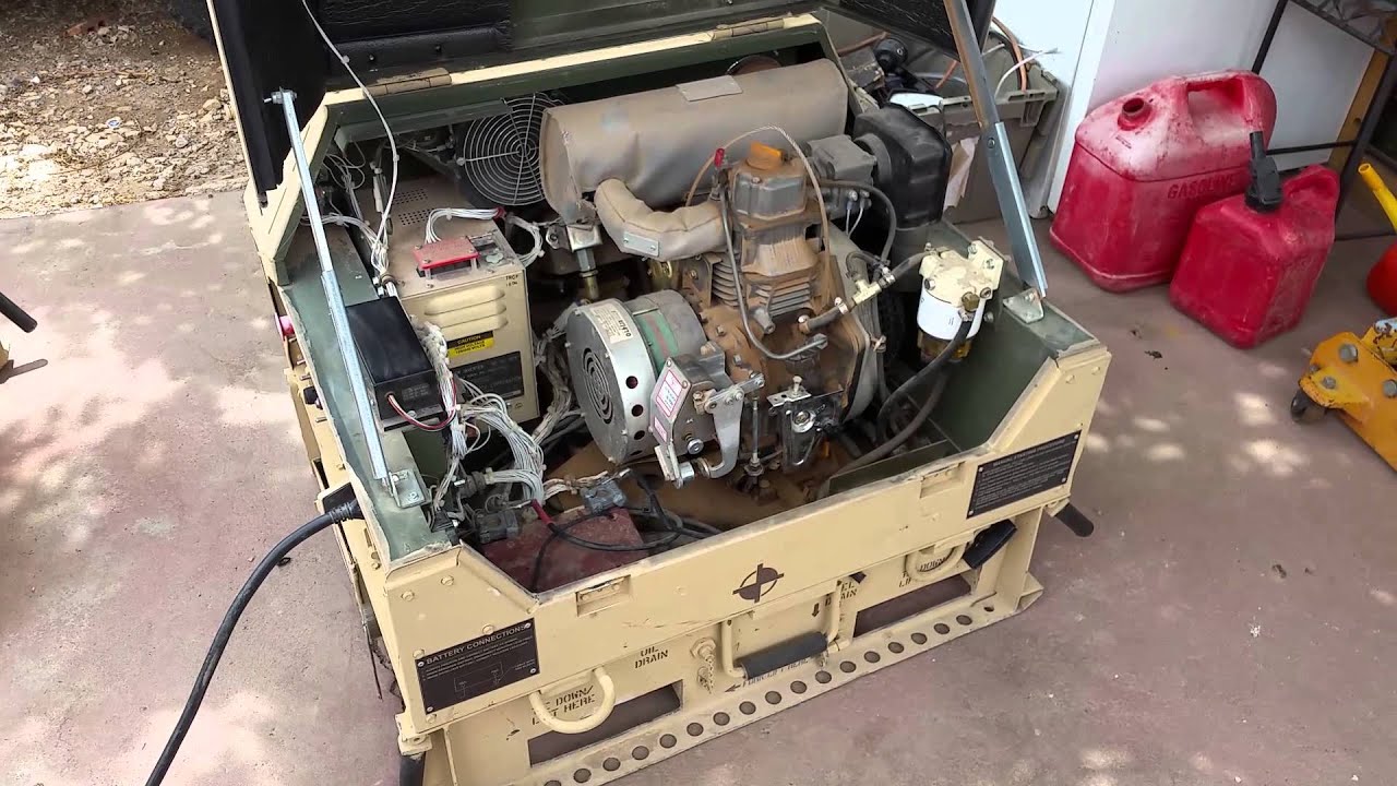 Military Diesel Generator Test - YouTube