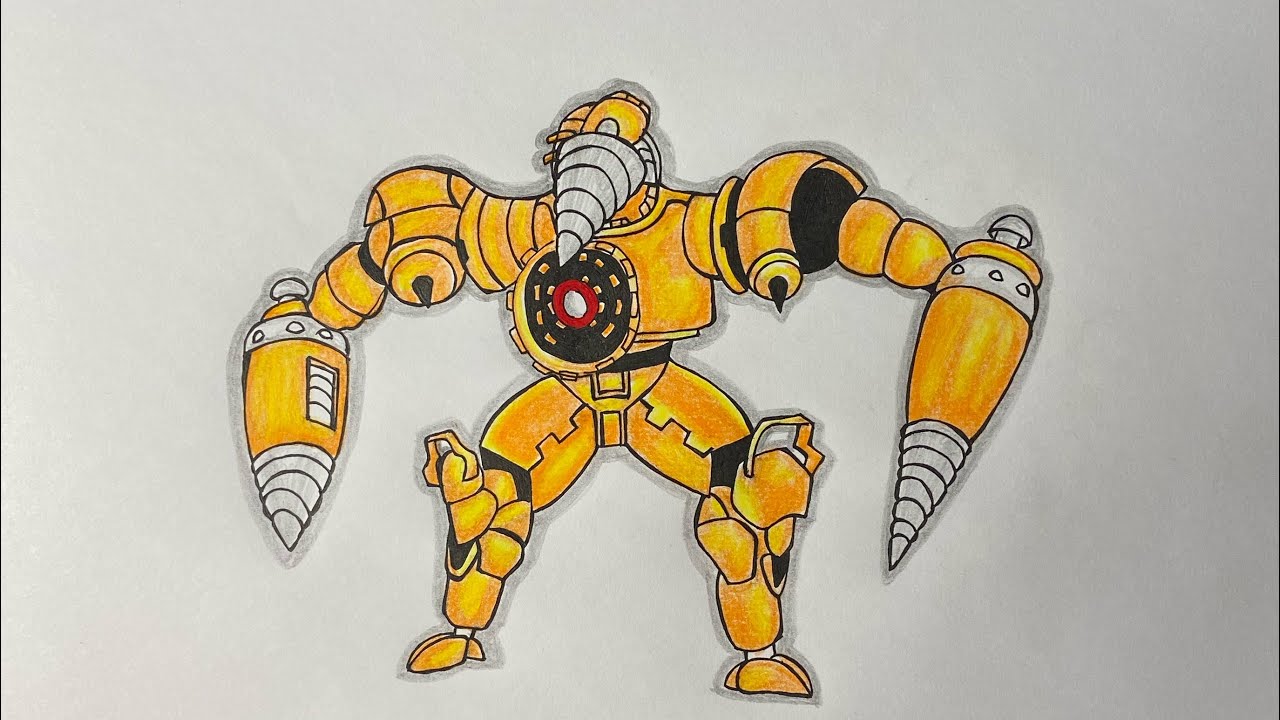 How to draw Titan Drill Man in Skibidi Toilet Multiverse 09 - YouTube