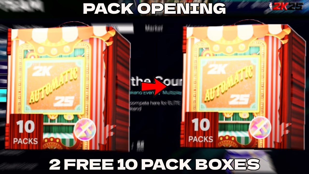 OPENING 2 FREE 10 PACK BOXES IN NBA2K25 MYTEAM!! - YouTube