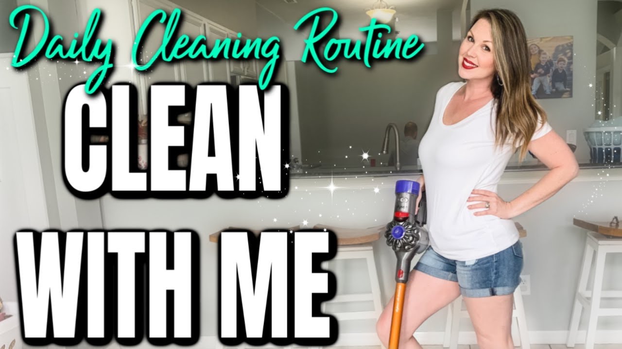 CLEAN WITH ME 2019 | DAILY CLEANING ROUTINE | STAY AT HOME MOM SPEED ...