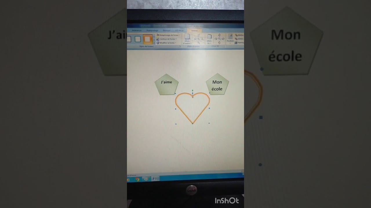 Exercice concernant les formes sur Microsoft Word 😜💛🧡 - YouTube