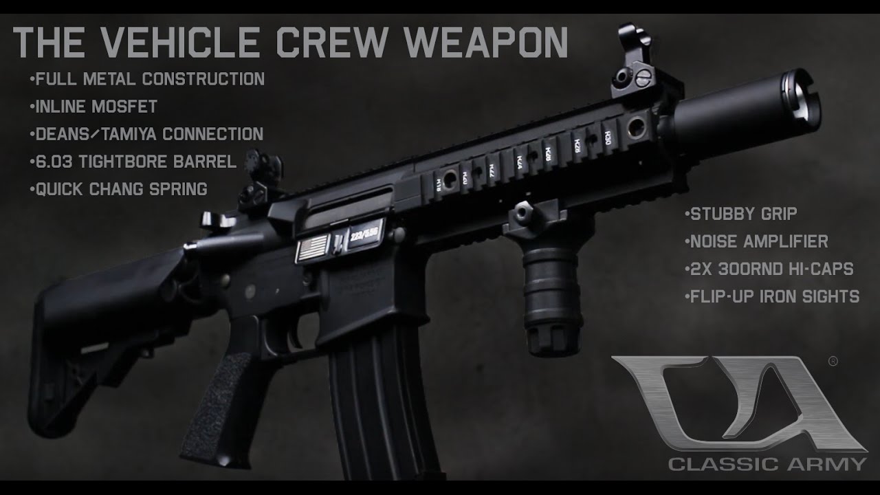 The Classic Army Vehicle Crew Weapon (VCW) - YouTube