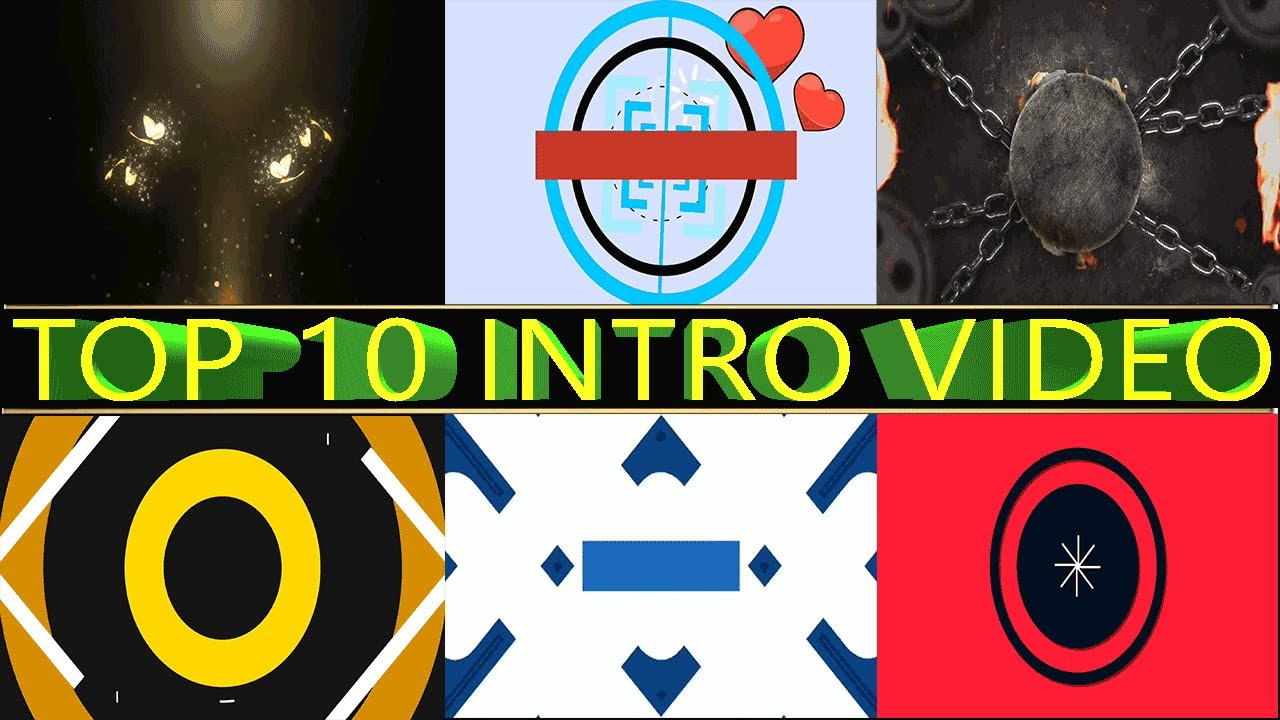 Top 10 intro templates 2023 no text 3d & 2d free download - YouTube