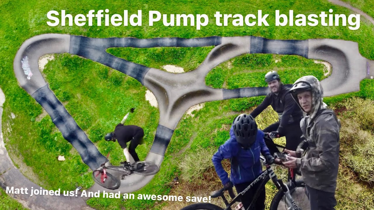 Sheffield pump track blasting! Matt came along for the ride and nearly ...