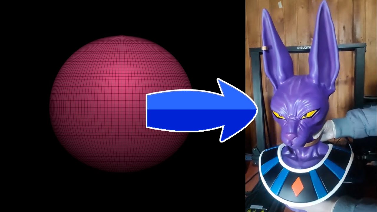 Como hice mi busto de Bills tamaño real - Dragon Ball Super - YouTube