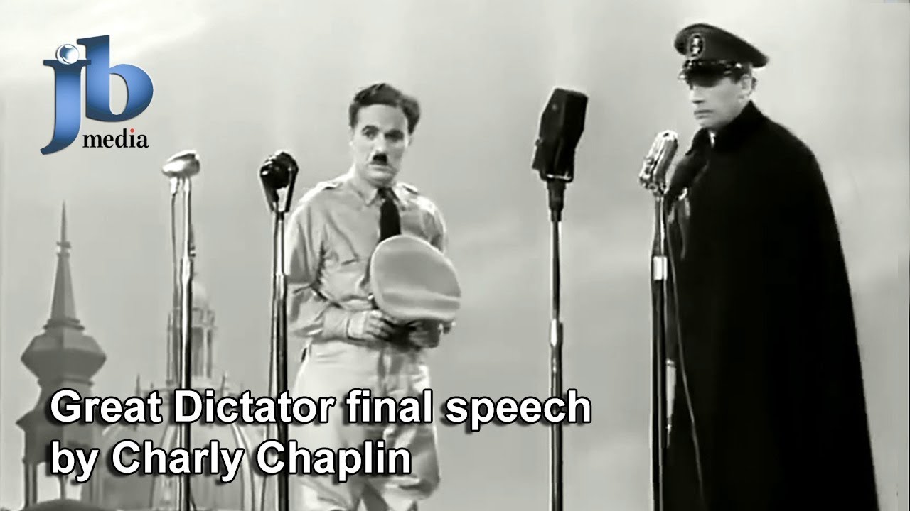 Great Dictator final speech by Charly Chaplin - YouTube