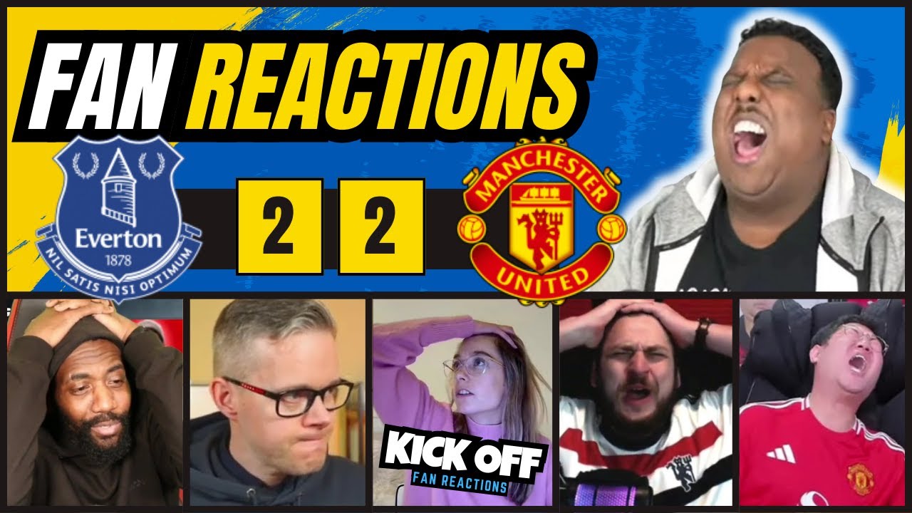 ANGRY MAN UTD FANS REACTION AMORIM OUT | EVERTON 2-2 MAN UTD | 24/25 ...
