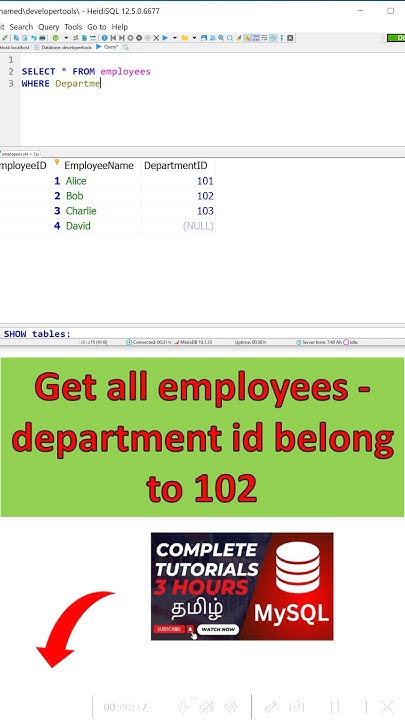 Master #mysql SELECT Query with WHERE Clause | Simple Tutorial for ...