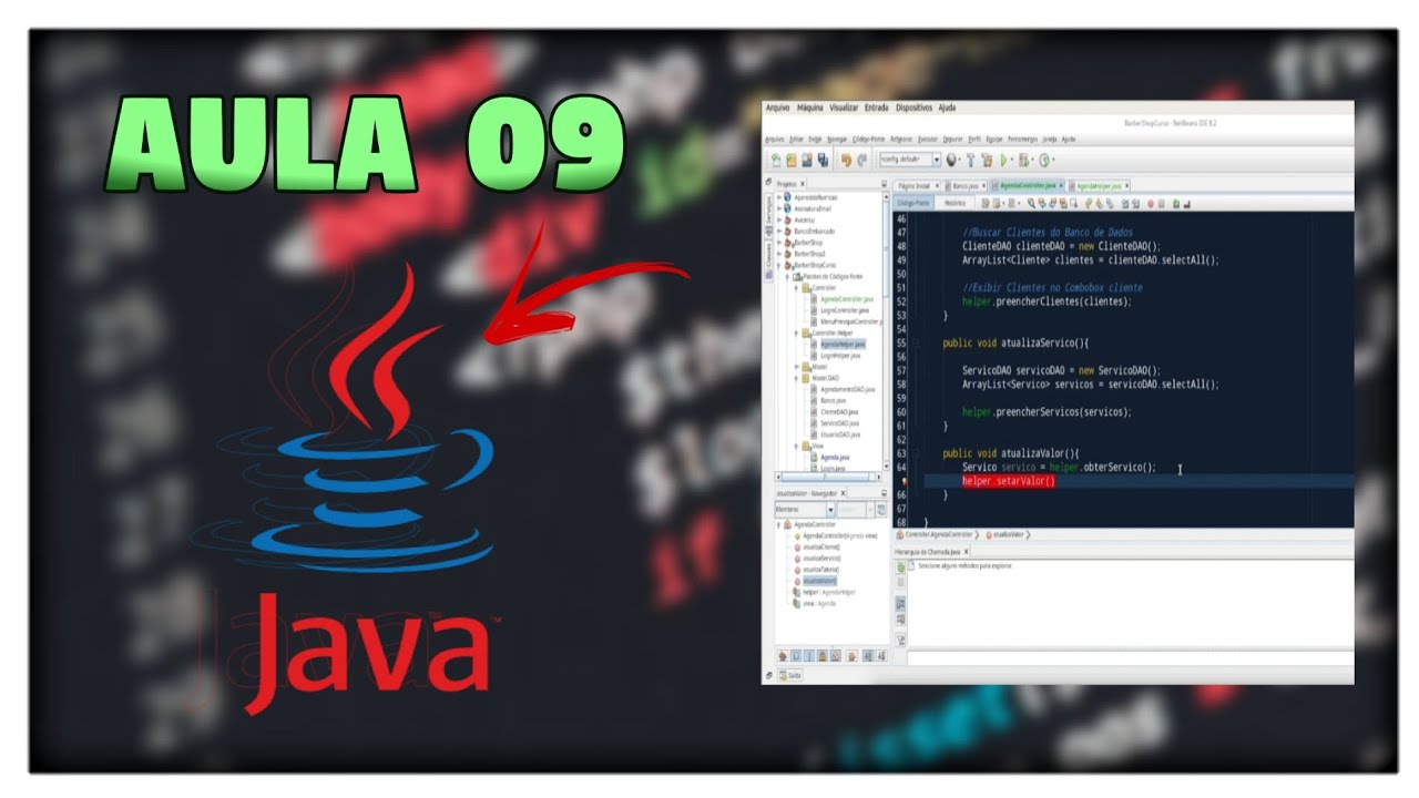 Projeto em Java - Barbearia - Aula 09 - Mudando campo Dinamicamente conforme o JCombobox - YouTube