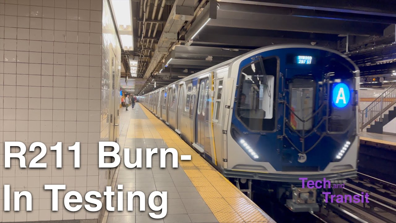 R211s 4125-29 and 4090-94 Burn-In Testing at 14th Street - YouTube