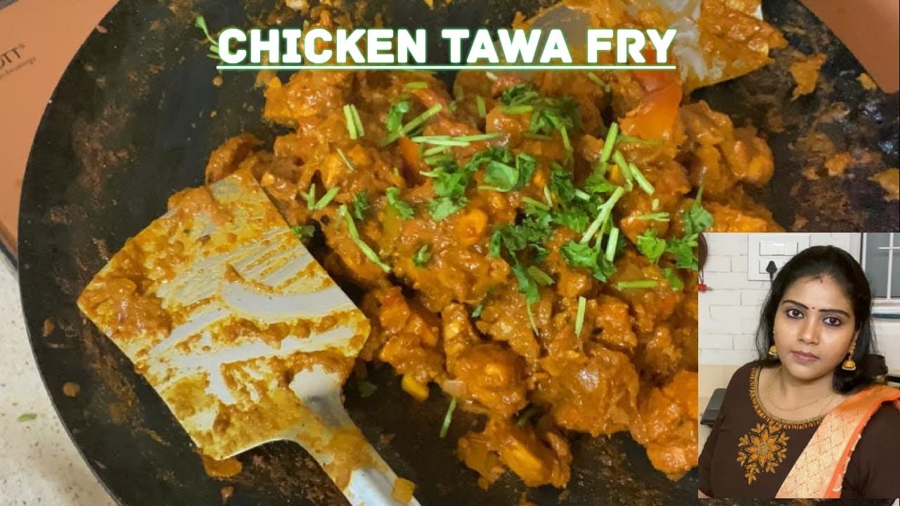 Punjabi style Chicken tawa fry - YouTube