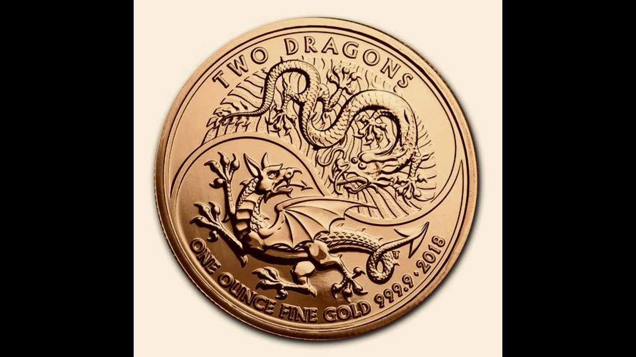 2018 Great Britain Two Dragons 1 OZ Gold Coin - (Proof Quality?) - YouTube