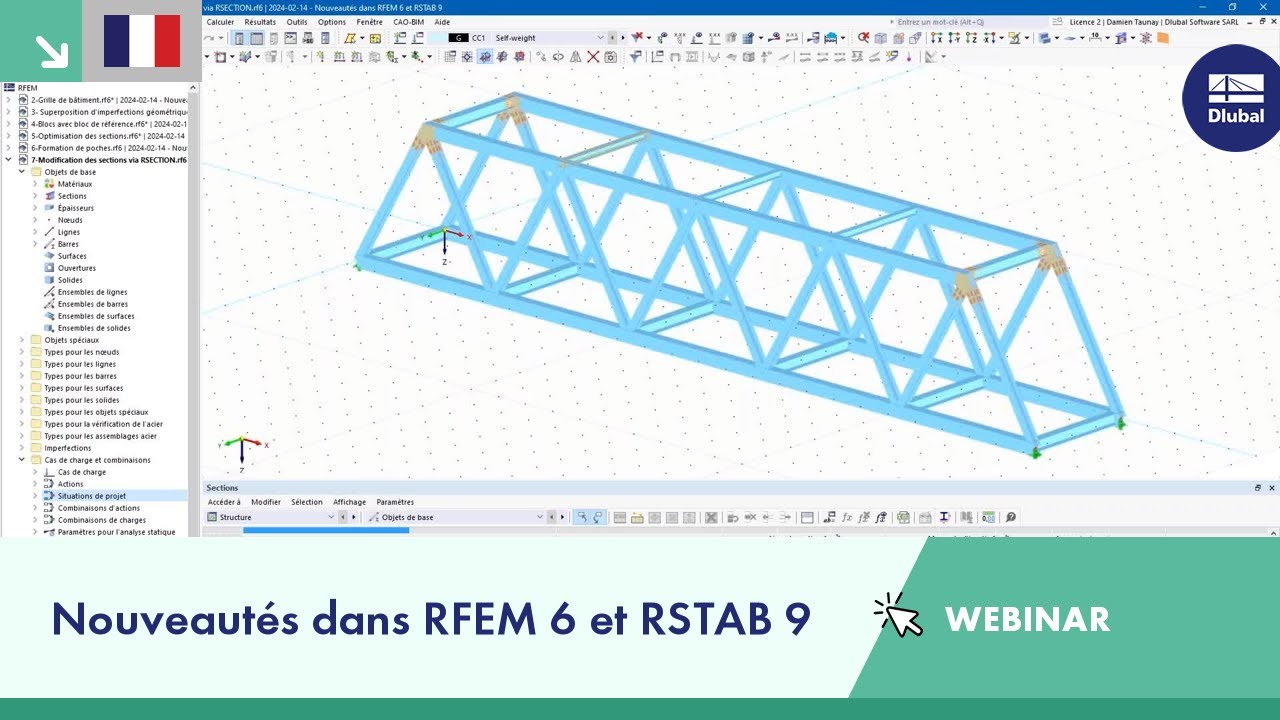 Nouveautés dans RFEM 6 et RSTAB 9 - YouTube