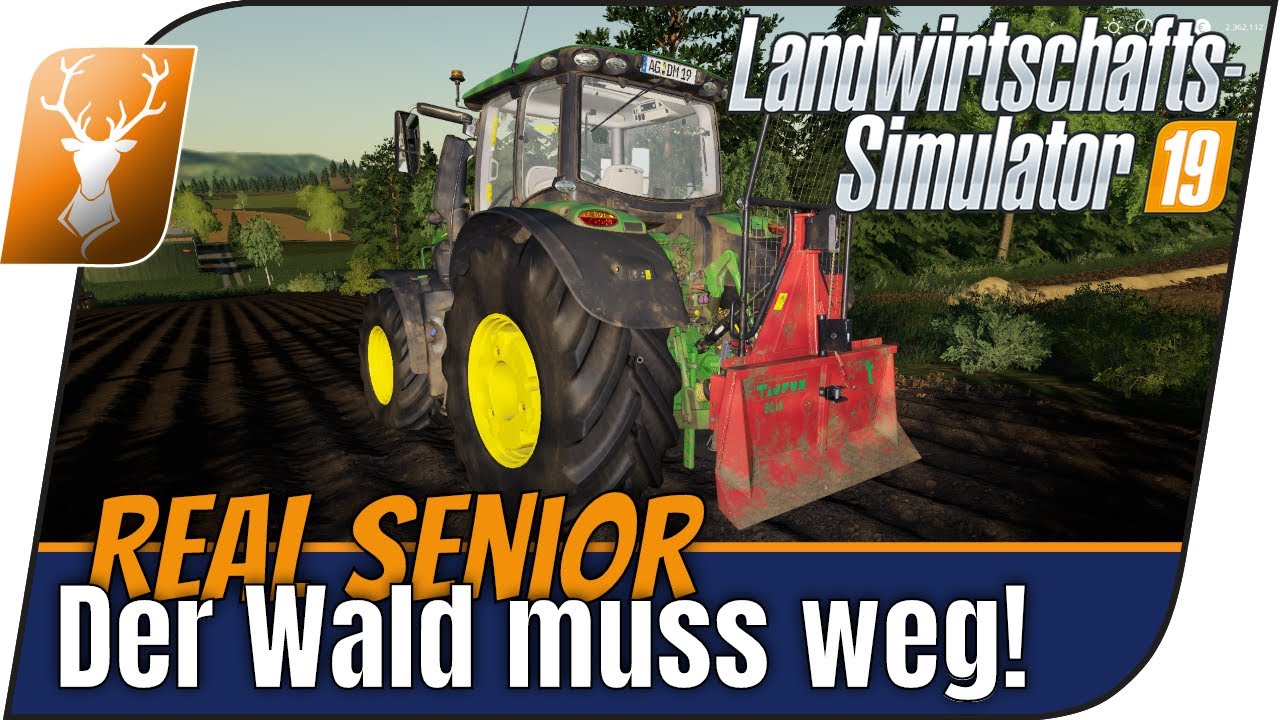 LS19 Map Real Ellerbach #50 - Ab ins Holz, Taifun Winde im Einsatz ...