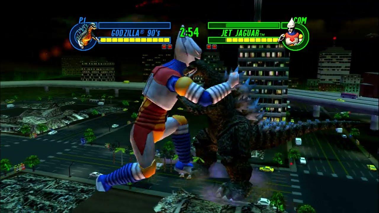 GODZILLA 90'S vs JET JAGUAR | GODZILLA SAVE THE EARTH ALL MONSTER UNLOCKED (PS2) PCSX2 4K - YouTube