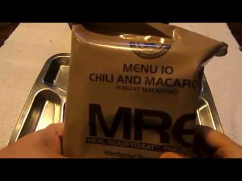 MRE Review: 2014 Menu #10 Chili Mac - YouTube
