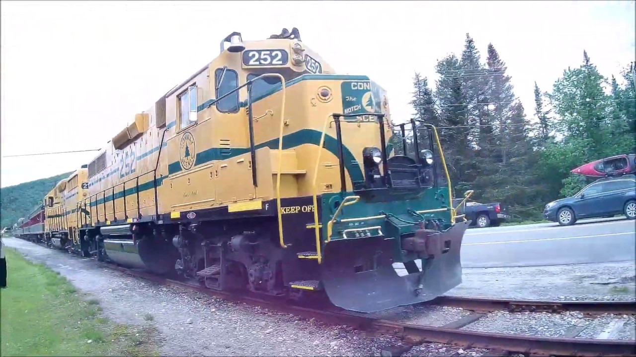 CN Steam locomotive #7470 passing the old Bretton Woods handcar shed ...