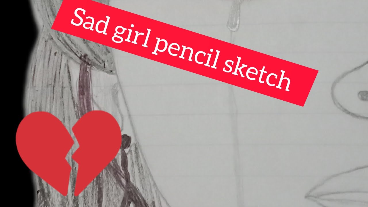 half sad girl face pencil sketch// pencil art//pencil drawing//guriya ...