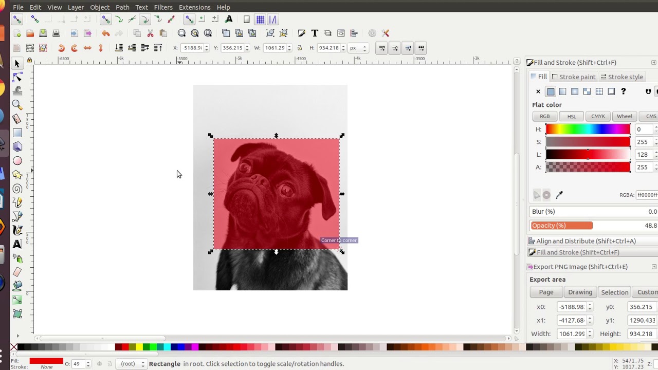 Inkscape crop: How to crop an image using Inkscape with clipping tool ...