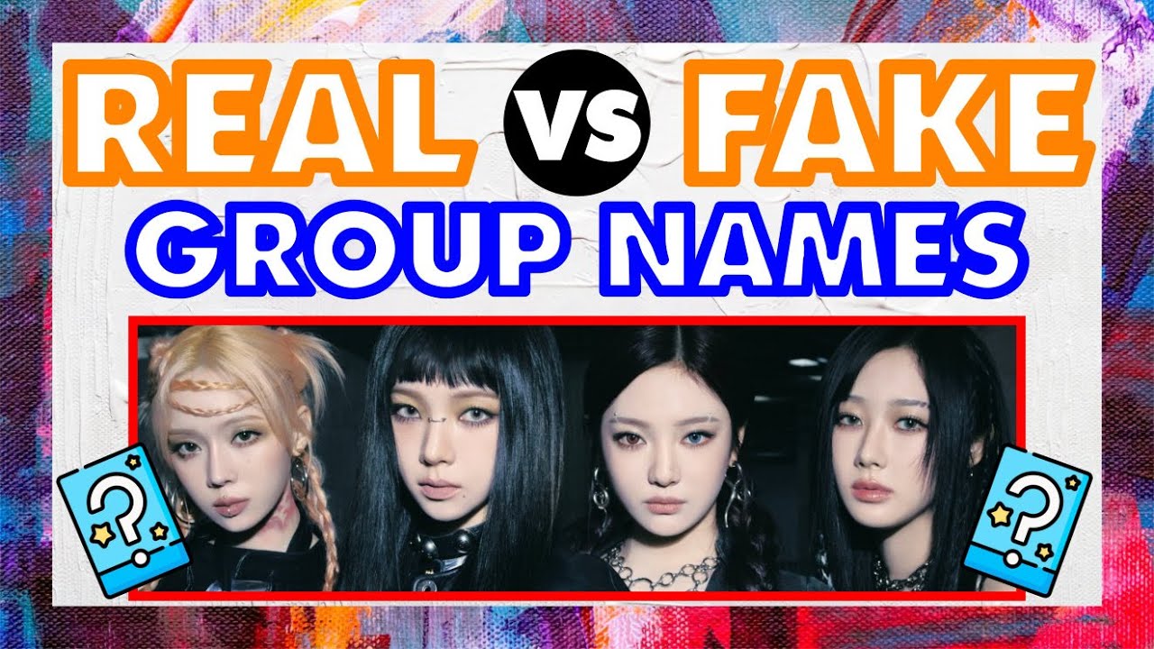 REAL VERSUS FAKE KPOP GROUP NAMES! THE BEST KPOP GAME! (SKZ, IVE, BTS ...