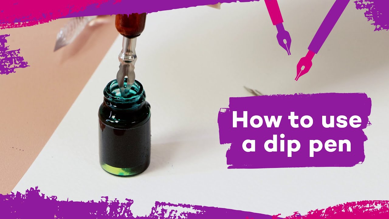 How to use a dip pen - YouTube