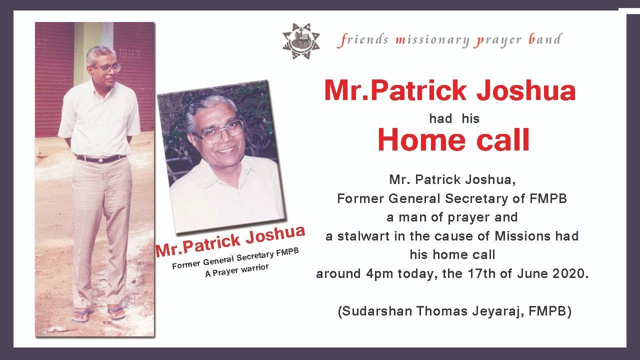 Patrick Joshua Annan's Home Call | Live Tomorrow | FMPB Official ...