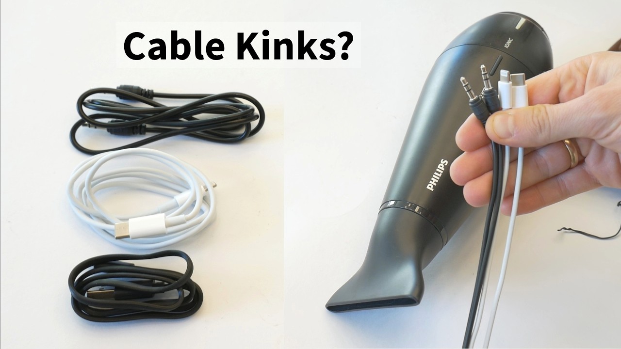 Fix Cable Kinks Fast: Easy Method for Straightening Cables - YouTube