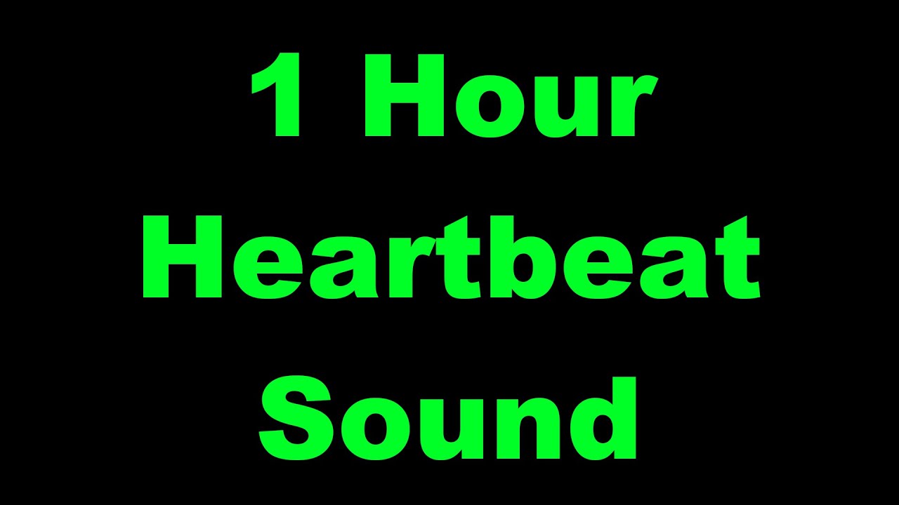 Heartbeat Sound 1 Hour Dark Screen | Heartbeat sounds for sleeping ...