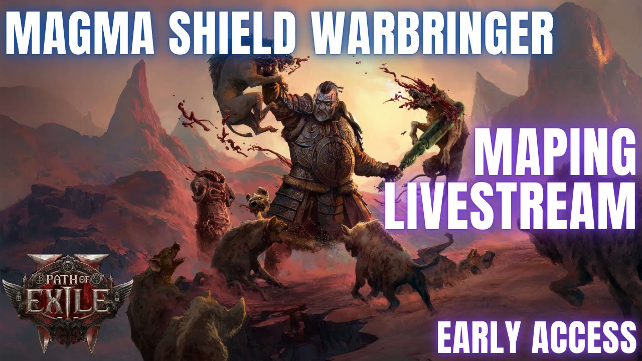 🔴 Magma Shield Warbringer " Maping, farm, etc.. " - Path of Exile 2 ...