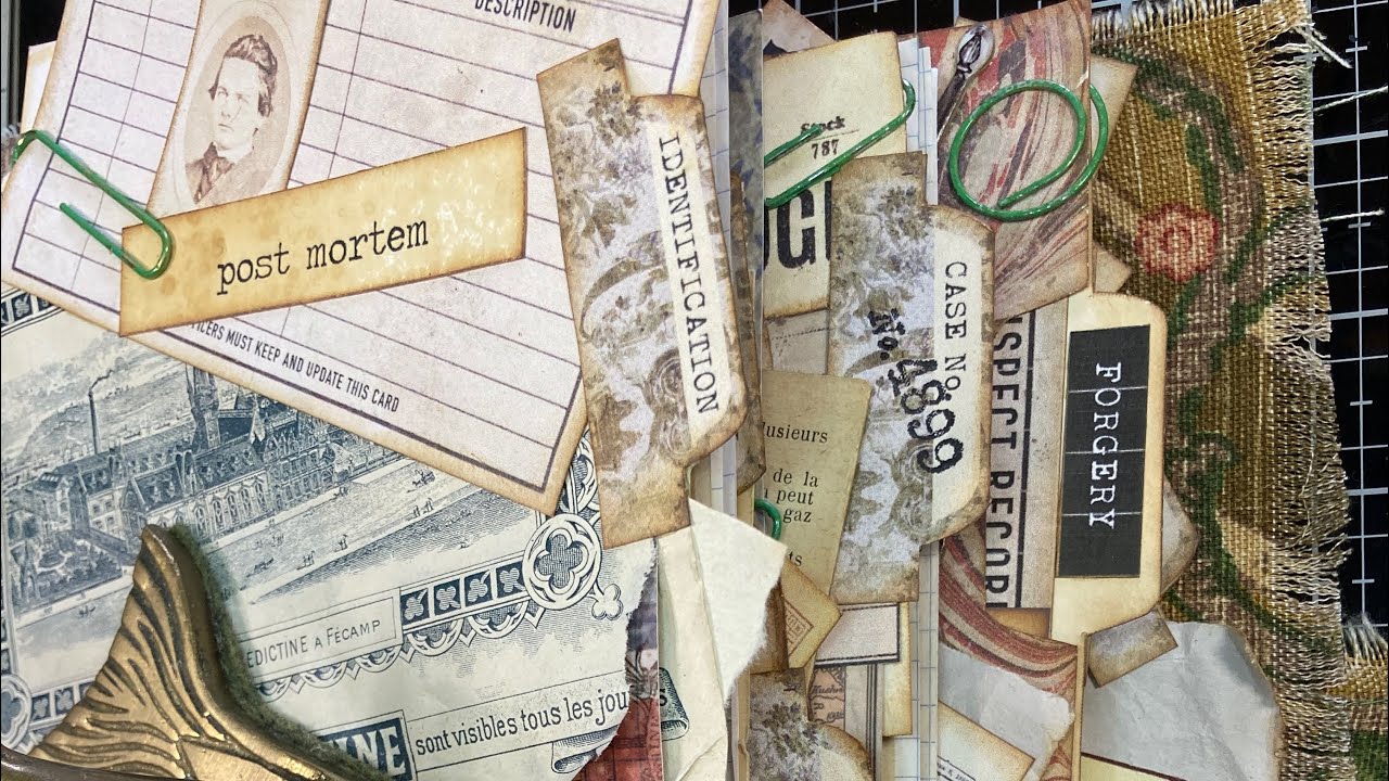 Raggedy tabbed hidden paper clip tutorial #jjmassmakemarch #raggedy # ...