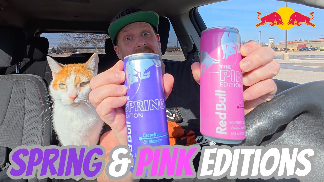 Red Bull's Latest Flavors: Pink & Spring Editions 2025 Taste Test - YouTube