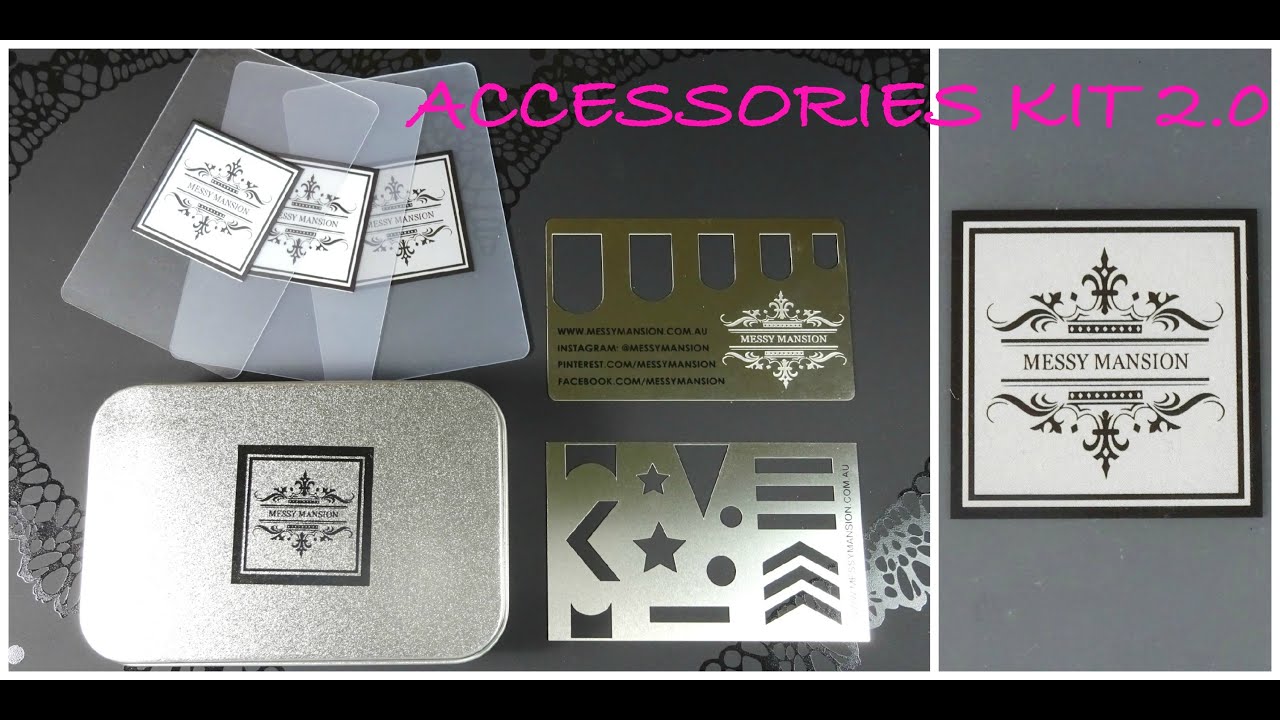 Messy Mansion Accessories Kit 2.0 Stamping Nail スタンピングネイル - YouTube