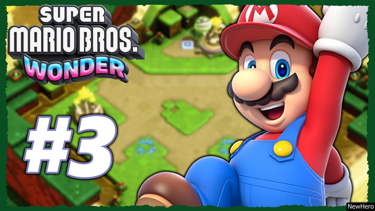 Super Mario Bros. Wonder - World 3: Shining Falls (100%) Walkthrough ...