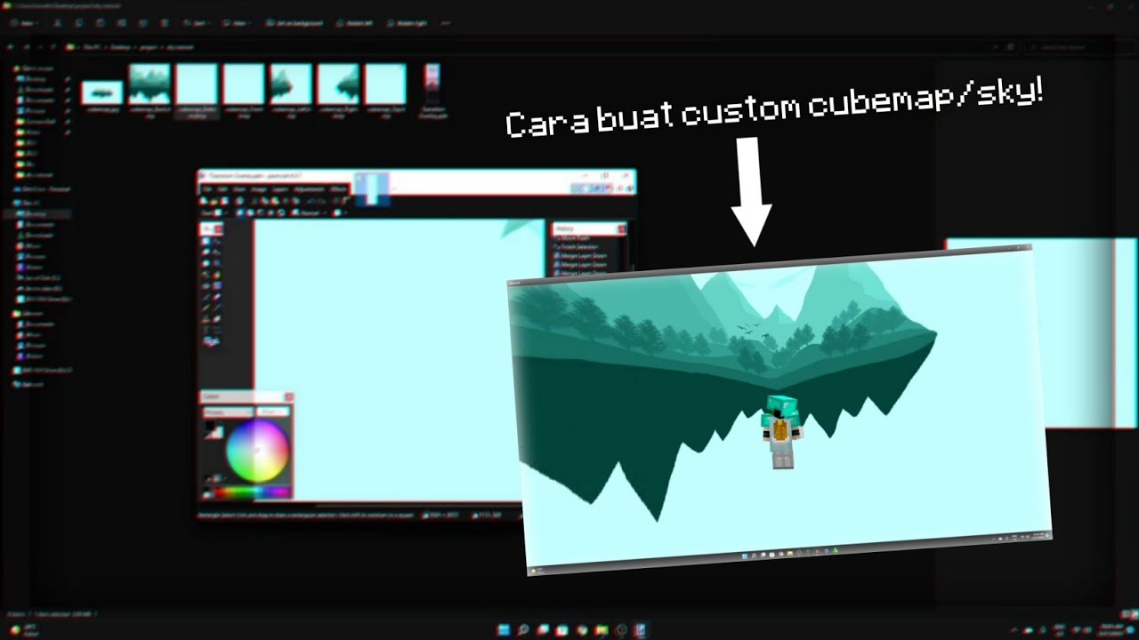 Cara buat Custom Sky untuk Minecraft! - YouTube