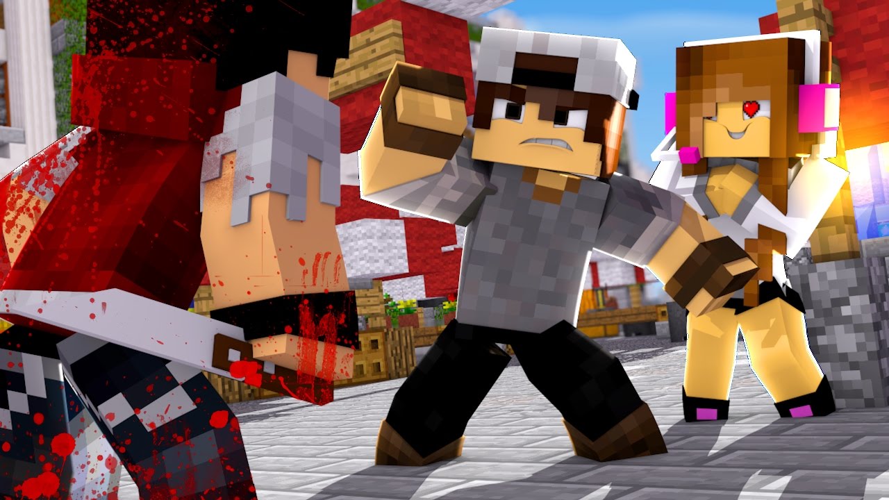 Minecraft Murder Defendi Minha Namorada Youtube