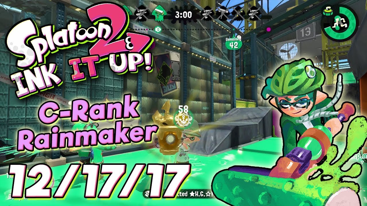 Splatoon 2 - Ink It Up! 12/17/17! When It Rains, It Inks! - YouTube