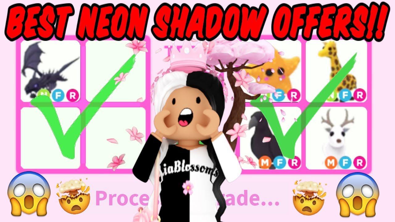 What people offer for a NEON SHADOW DRAGON on ADOPT ME! (BEST OFFERS ...