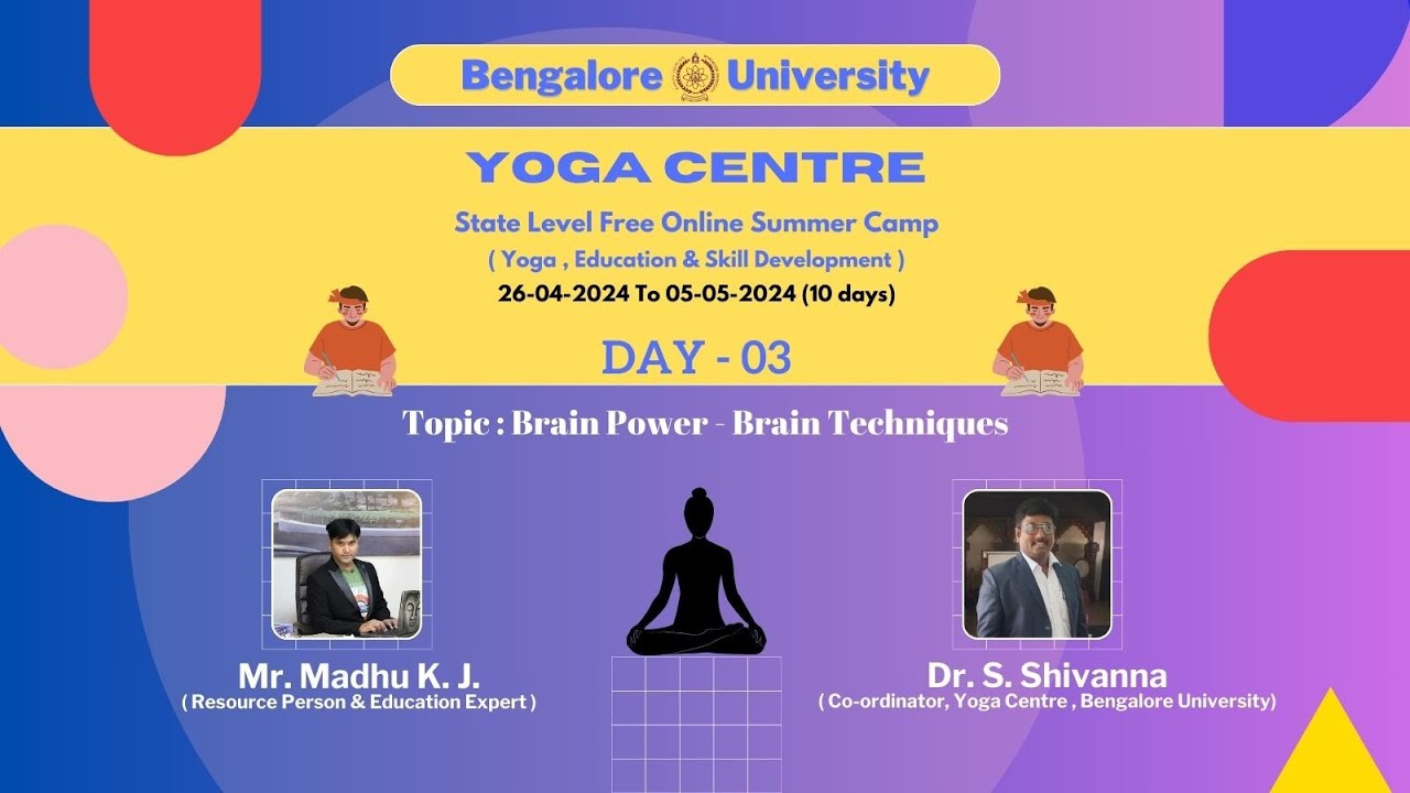 Day - 03 : How to improve our brain power | Summer Camp | Yoga Centre ...